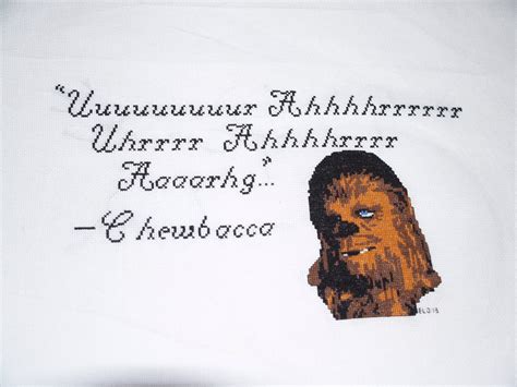 Full Pattern For Chewbacca Quote Pattern Etsy