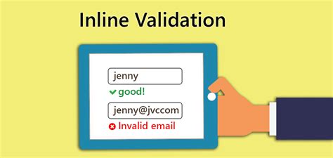 inline validation in online forms