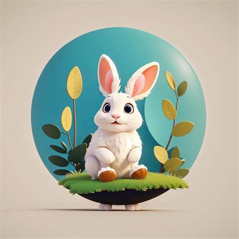 Premium Photo Cute Rabbit Thinking Cartoon Vector Icon Illustration