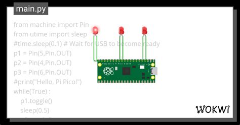21 Blinkled Rasp Wokwi ESP32 STM32 Arduino Simulator