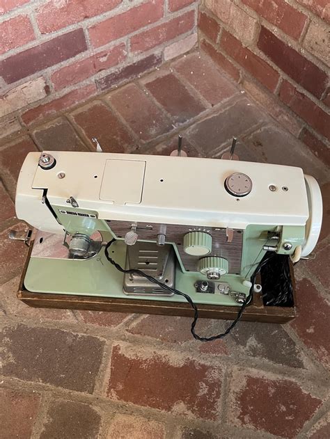 Vintage 1960s Dressmaker Sewing Machine In Mint Green Etsy