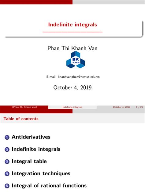 Chapter 4 1 Indefinite Integral Pdf Integral Calculus