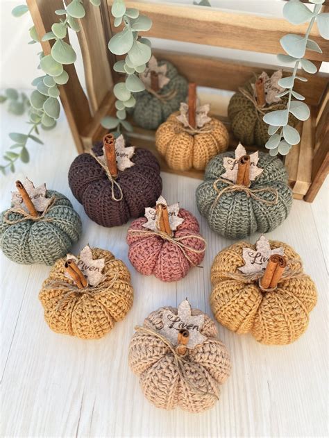 Crochet Fall Pumpkin Pattern Pdf 3 Sizes Included Etsy