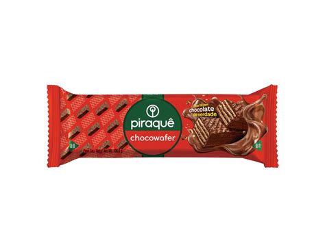 Chocowafer Piraque Wafer Recheado Coberto Com Chocolate 100 8 G