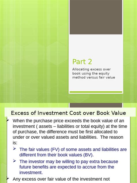 Aa Part 2 Accounting Using Using The Equity Method 1 Pdf