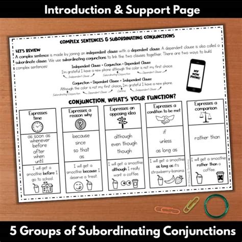 Complex Sentence Practice With Subordinating Conjunctions Worksheets And More