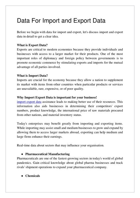 PPT Data For Import And Export Import Export Data PowerPoint Presentation ID