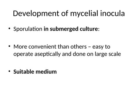 Inoculum Development For Fermentation Ppt