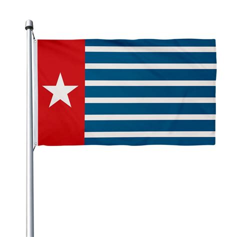 Aihccy West Papua Flag With Brass Grommets Size 3x5ft