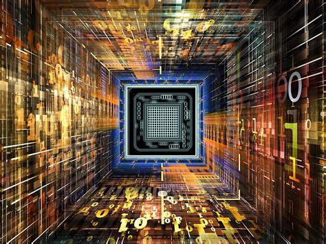 Propagation Of Numbers Illustration Cpu Data Photo Background And Picture For Free Download