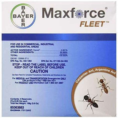 Bayer 10072 Max Force Fleet Ant Gel Light Yellow