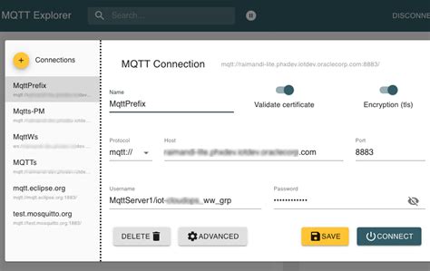 Create And Manage An Mqtt Connector In Oracle Iot Production Monitoring Cloud Service