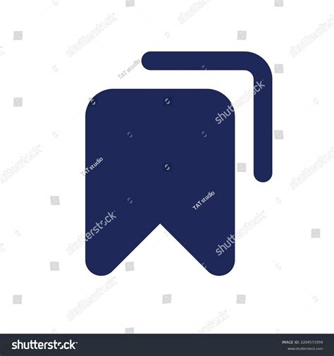 Saved Messages Black Glyph Ui Icon Stock Vector Royalty Free