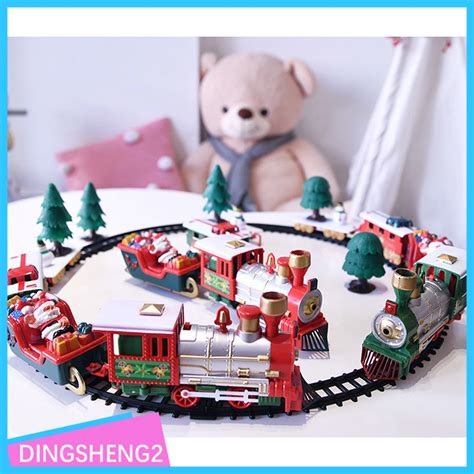 Christmas Under Tree Classic Express Train Set Traditional Uk Xmas Decoration Shopee Malaysia