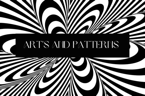 Monochrome Psychedelic Background Graphic By Arts And Patterns · Creative Fabrica
