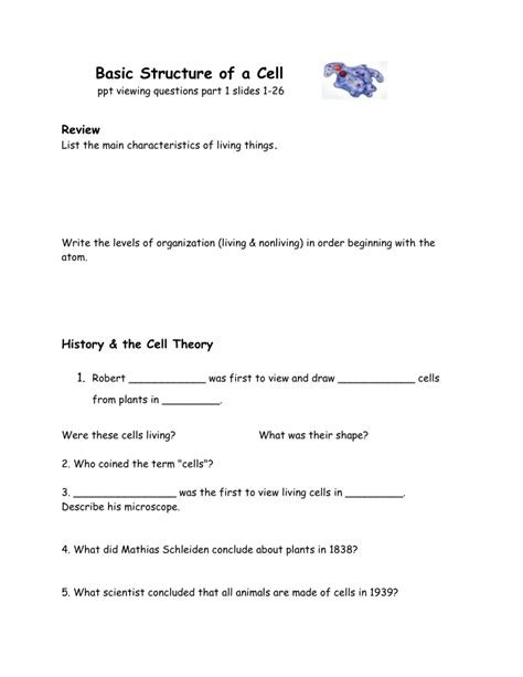 [pdf] Basic Structure Of A Cell Ppt Viewing Questions Part 1 Slides 1 26 Pdf Document 771689