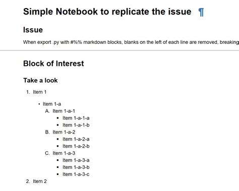 Blanks On The Left Are Removed In The Markdown Portion When Exporting Py To Ipynb Jupyter