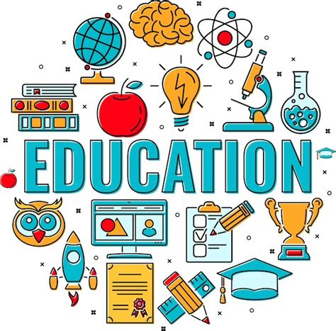 Premium Vector Distance Education Typography Banner