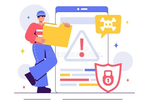 Ethical Hacking Illustration Featuring A Developer Practicing Hacking