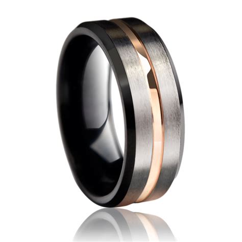 Personalized Mens Tungsten Carbide Ring
