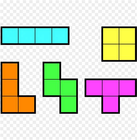 Tetris Shapes PNG Image With Transparent Background TOPpng