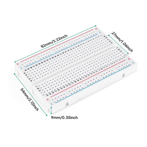 6pcs 400 Point Breadboard Kit Solderless Breadboards For