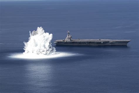 Uss Gerald Ford Withstands 39 Magnitude Earthquake Like Shock Trial