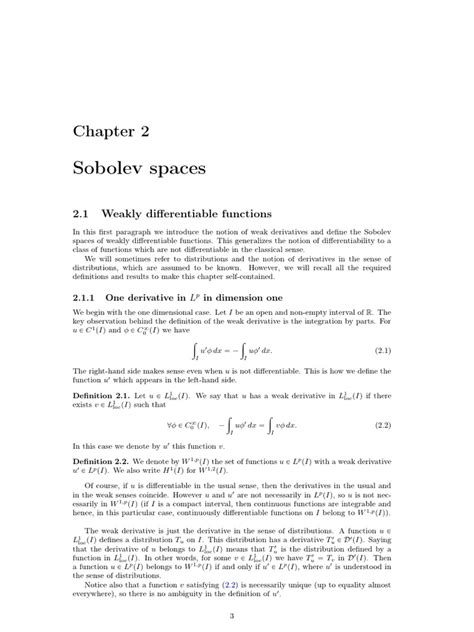 Sobolev Space Download Free Pdf Function Mathematics