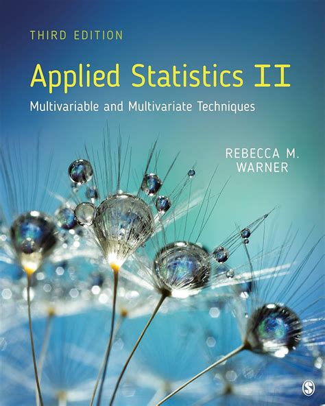 Applied Statistics Ii Multivariable And Multivariate Techniques
