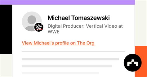 Michael Tomaszewski Digital Producer Vertical Video At Wwe The Org