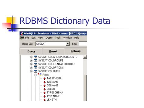 Ppt Qc Your Rdbms Data Using Dictionary Tables Powerpoint