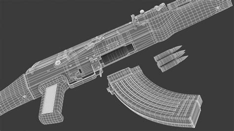 Akm 3d Model By Frezzy