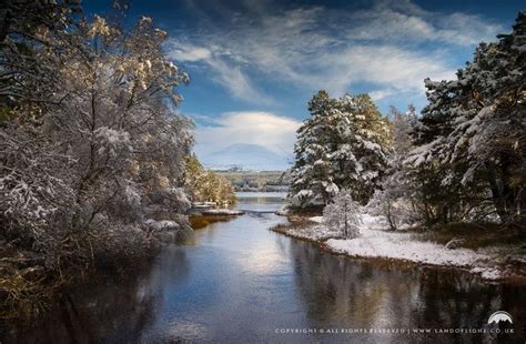 A Beautiful Winter Scene At Loch Morlich In Aviemore Scotland