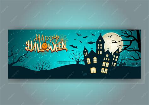 Premium Vector Modern Halloween Facebook Cover And Social Media Cover