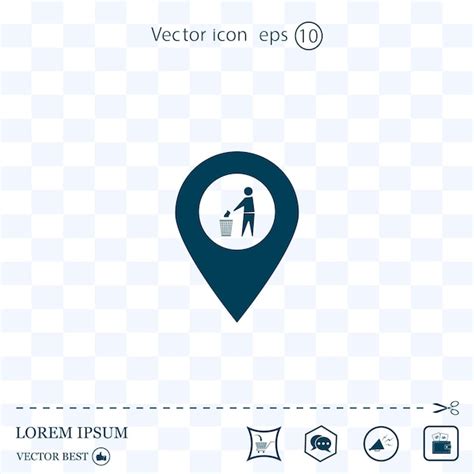 Premium Vector Map Pointer Flat Icon Navigator Vector Illustration
