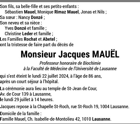 Jacques Mauël Hommages