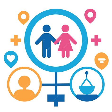 Premium Vector Gender Equality Icons Promoting Inclusivity And Fairness Vector Design