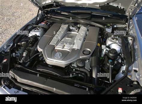 Car Mercedes Sl 55 Amg Convertible Model Year 2002 Silver View In