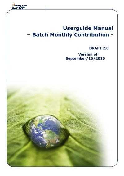 Batch User Guide Produced By Crif Janata Bank
