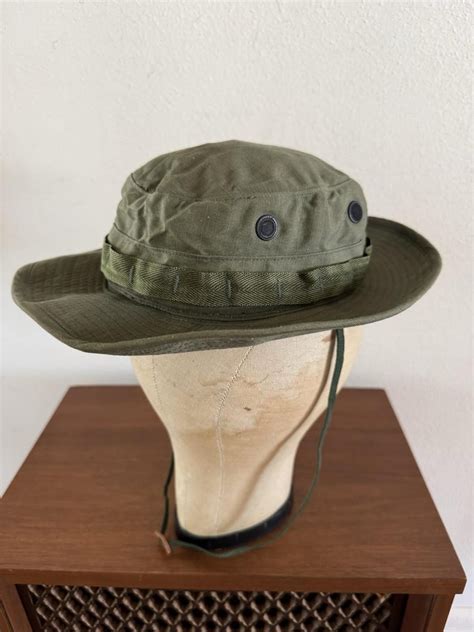 Vintage 1970s Vietnam War Boonie Jungle Hat Us Army Ripstop