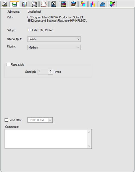 Job Properties Workflow Tab Sa International