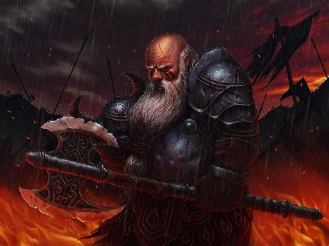 Dwarf Fantasy Warrior Art Artwork Wallpapers Hd Desktop And