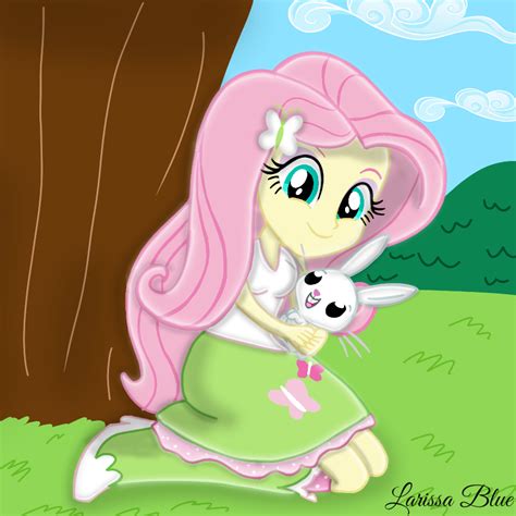 2973936 Safe Artist Mlplary6 Angel Bunny Fluttershy Human