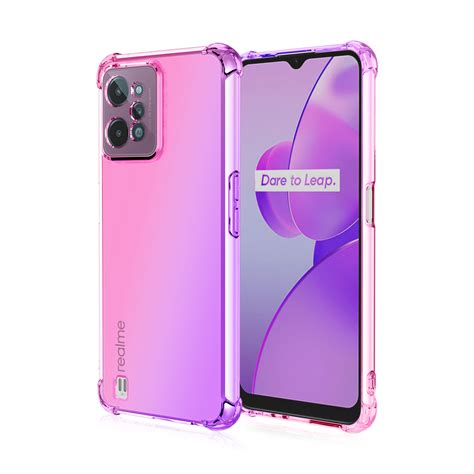 Blknaim Phone Case For Realme C31 4g Case Gradient Four Corners Anti