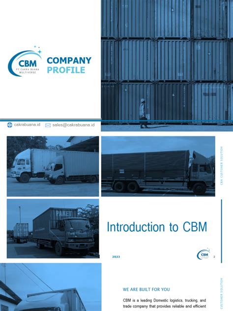 Company Profile Pt Cbm Pdf Logistics Customer