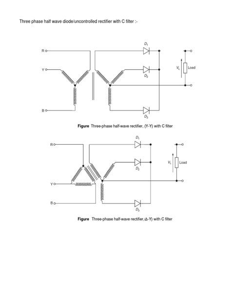 Three Phase Rectifier Configurations Pdf Rectifier Power Engineering