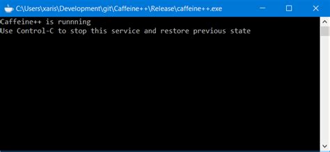 GitHub XarisA CaffeinePP Caffeine A Command Line Alternative Of Linux Caffeine On Windows