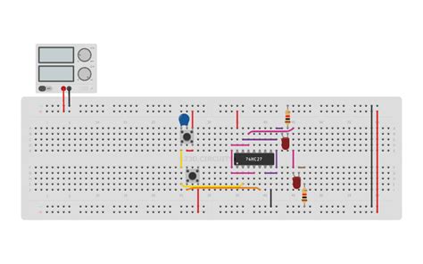 Circuit Design Latch Set Reset 74hc27 Ok Tinkercad