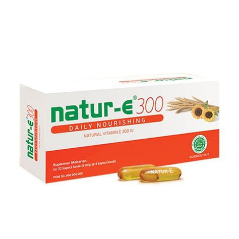 Natur E Kapsul Vitamin Kulit Soft 16 Capsule 100iu 300iu Lazada