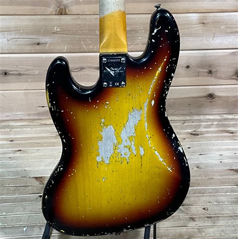 Fender Custom Shop 1961 Heavy Relic Jazz Bass 3 Color Sunburst